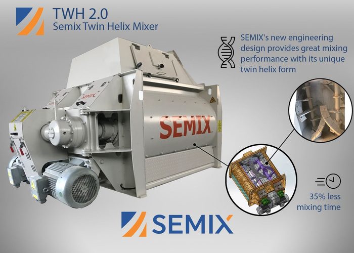 Semix | Twin Shaft Concrete Mixer